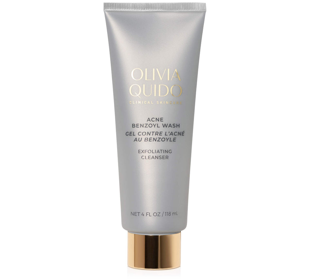 Acne Benzoyl Wash - Exfoliating Acne Cleanser - Olivia Quido Skincare ...